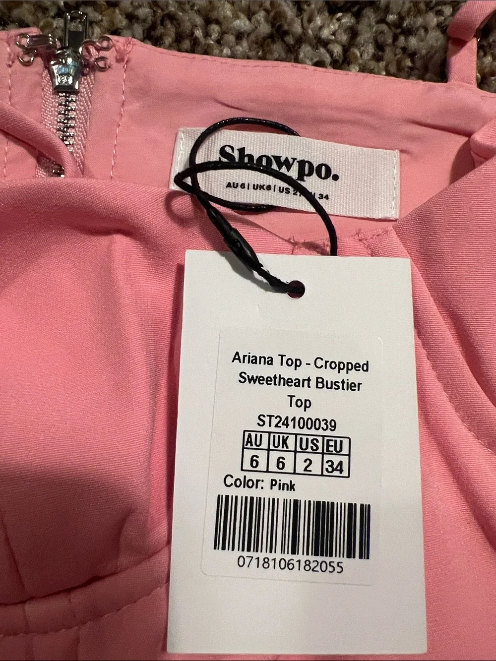 Showpo. | Tops | Showpo Ariana Topcropped Sweetheart Bustier Top In ...